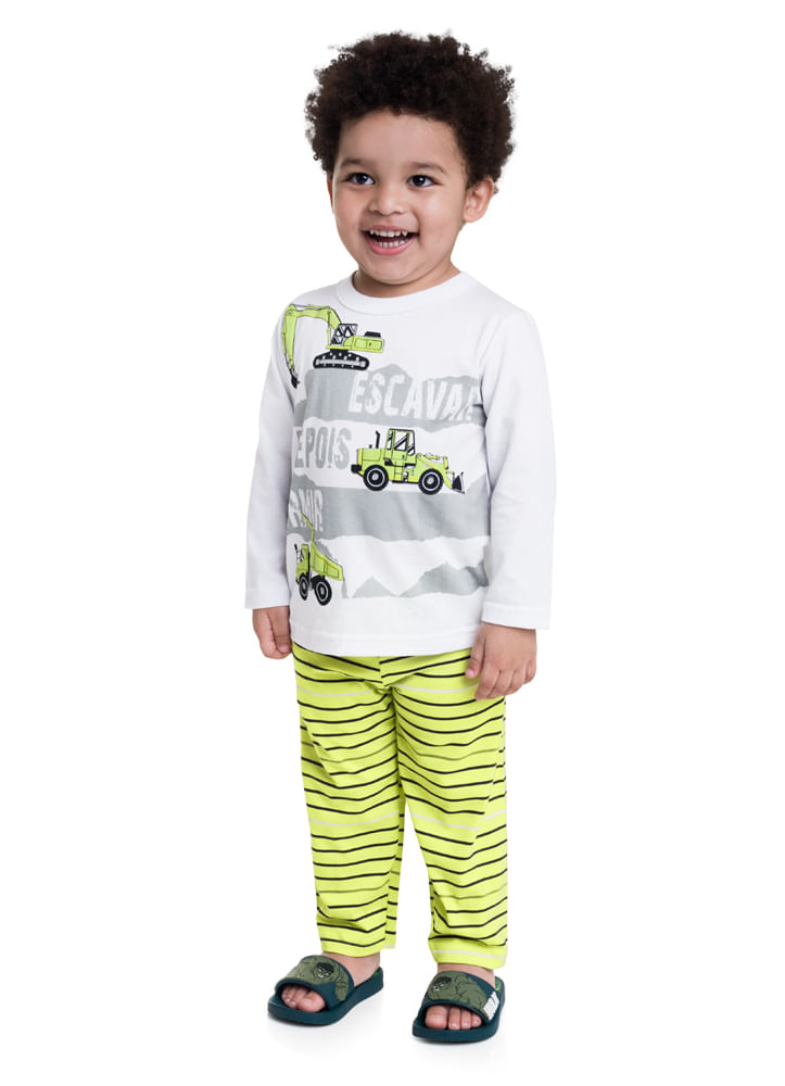 Pijama infantil menino em malha Brandili | Moda Infantil e Teen | Amor ...